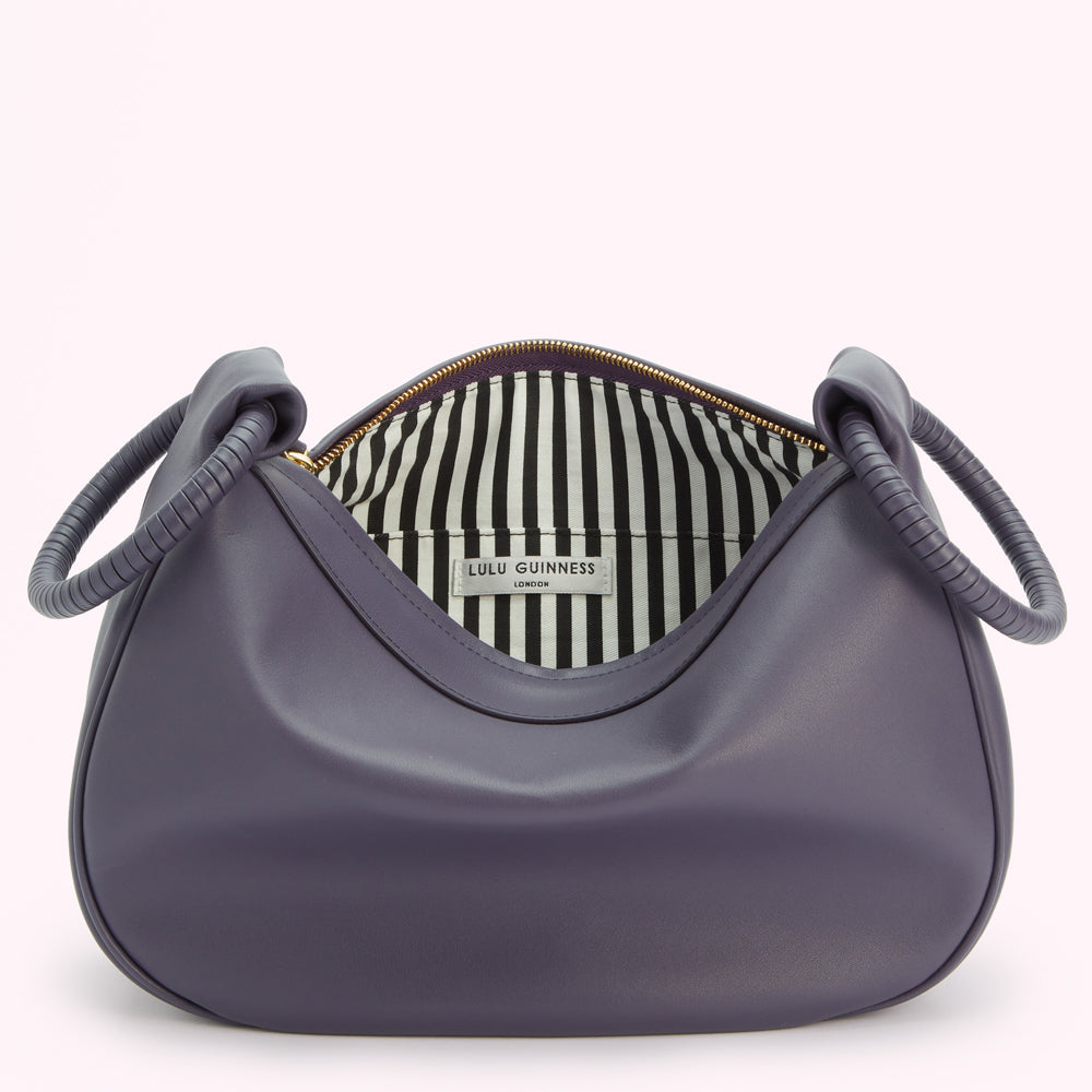Nightshade Leather Medium Cleo Handbag | Lulu Guinness