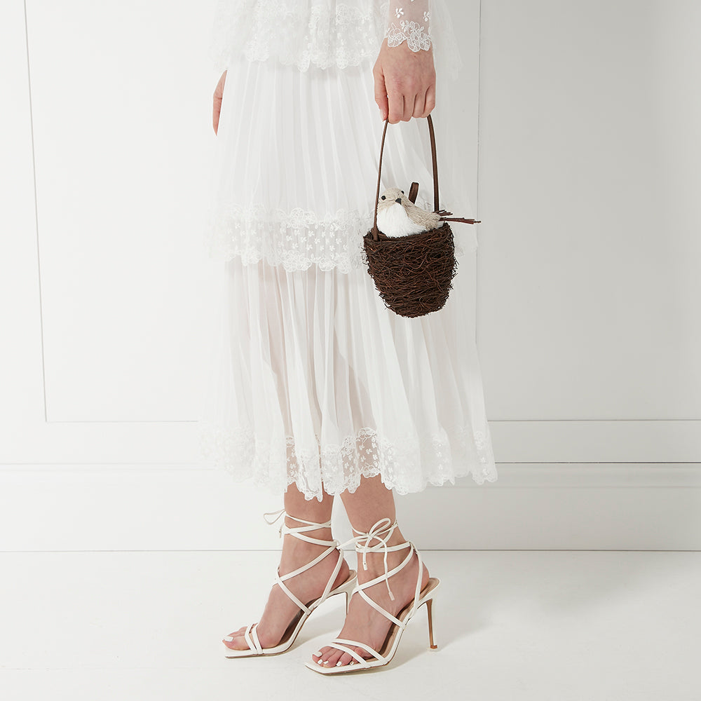 Brown Bird Nest Bag | Lulu Guinness