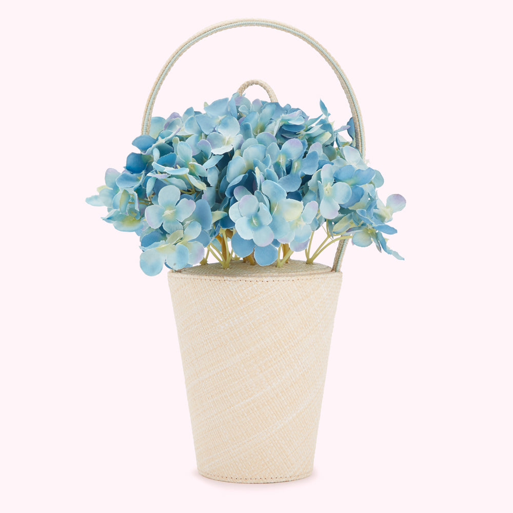 Hydrangea Straw Basket Bag | Lulu Guinness