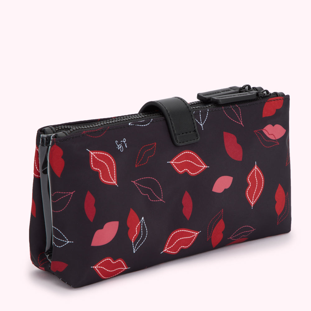 Multi Lip Flurry Double Make Up Bag | Lulu Guinness