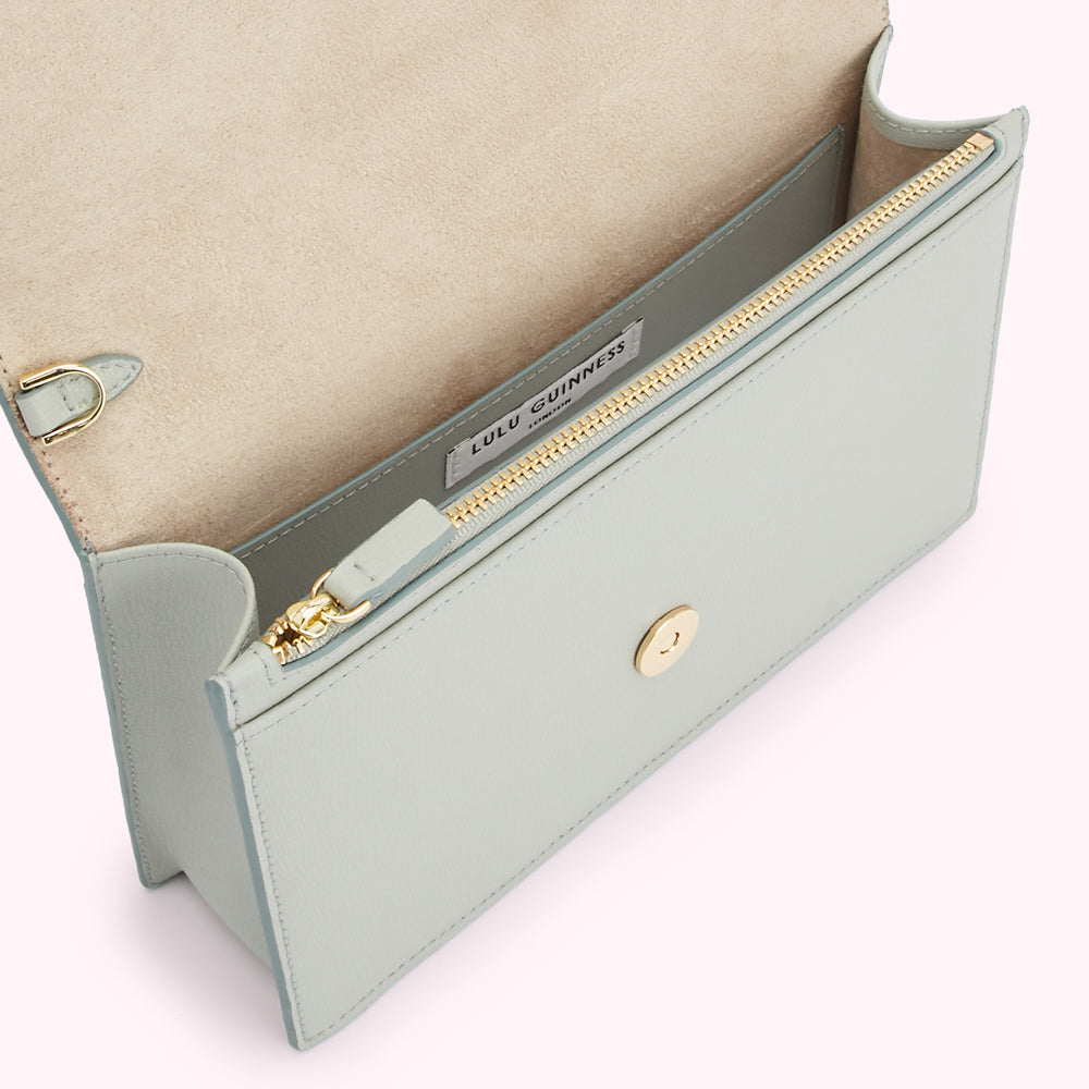 Shagreen Textured Leather Rudy Clutch Bag | Lulu Guinness