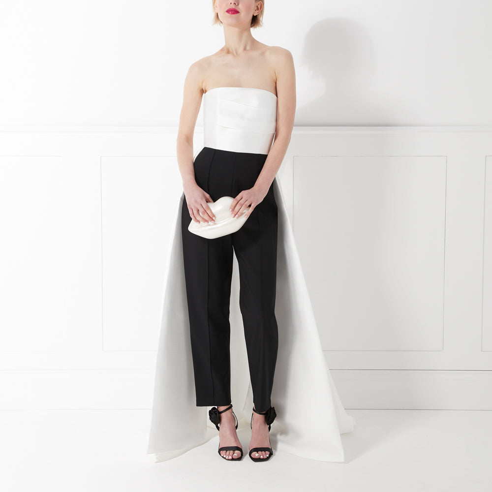 Ivory Pearl Medium Lips Clutch Bag | Lulu Guinness