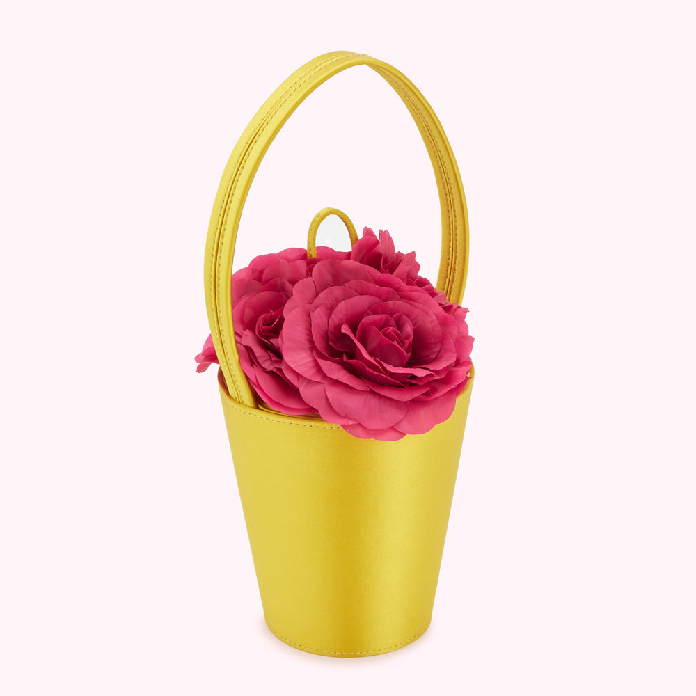 Chartreuse Rose Basket | Lulu Guinness