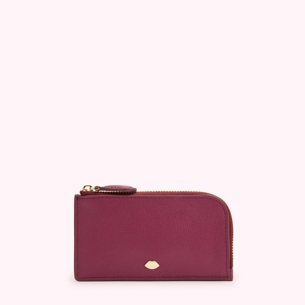 Peony Lip Pin Leah Wallet | Accessories | Lulu Guinness