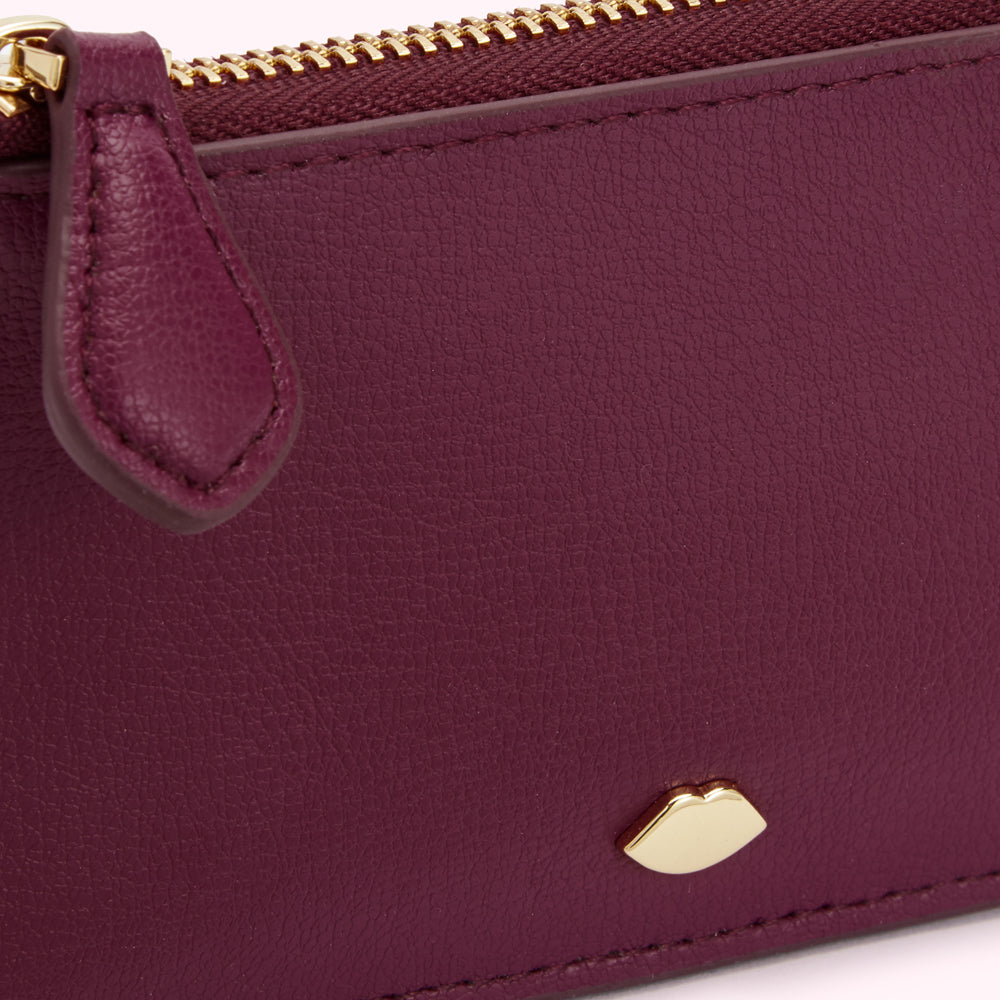 Peony Lip Pin Leah Wallet | Accessories | Lulu Guinness