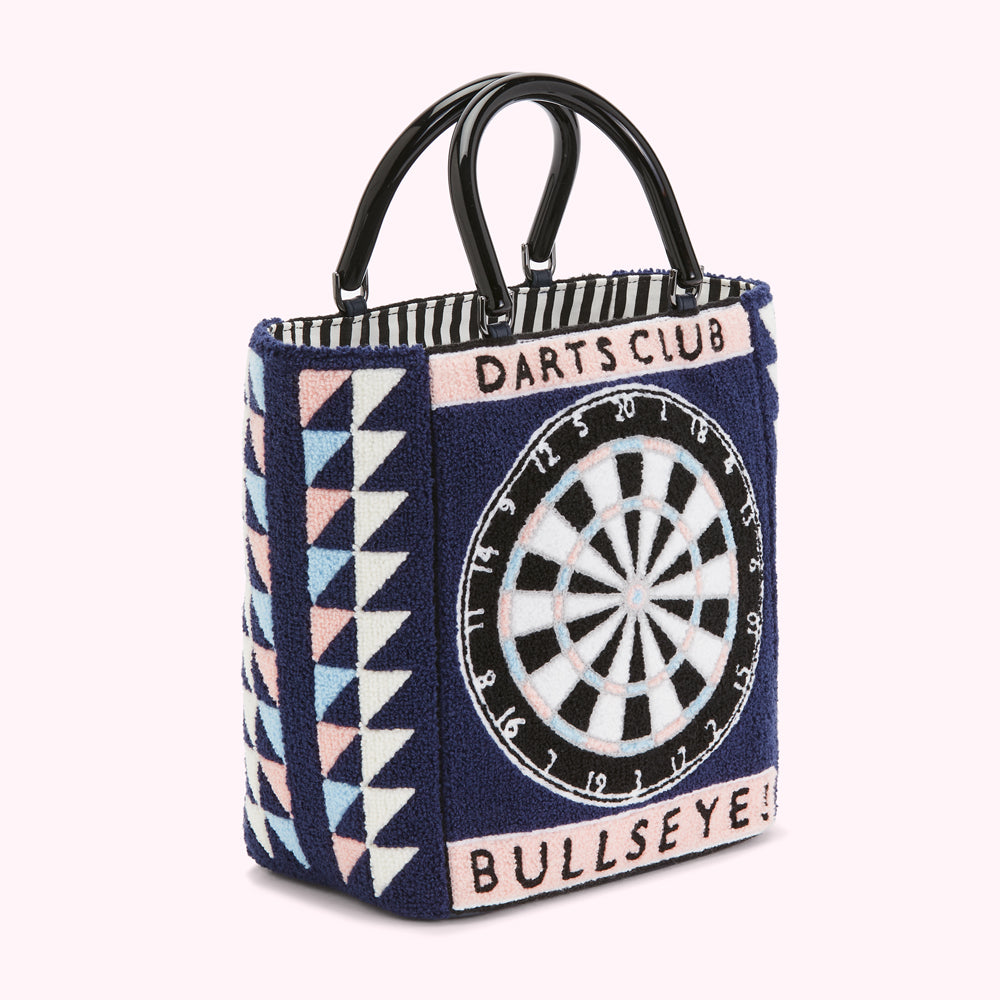 Navy Bullseye Bibi Tote Bag | Designer Handbags