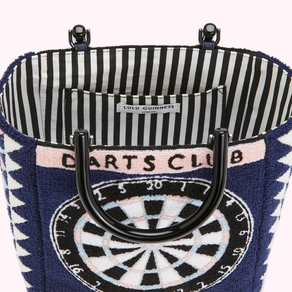 Navy Bullseye Bibi Tote Bag | Designer Handbags