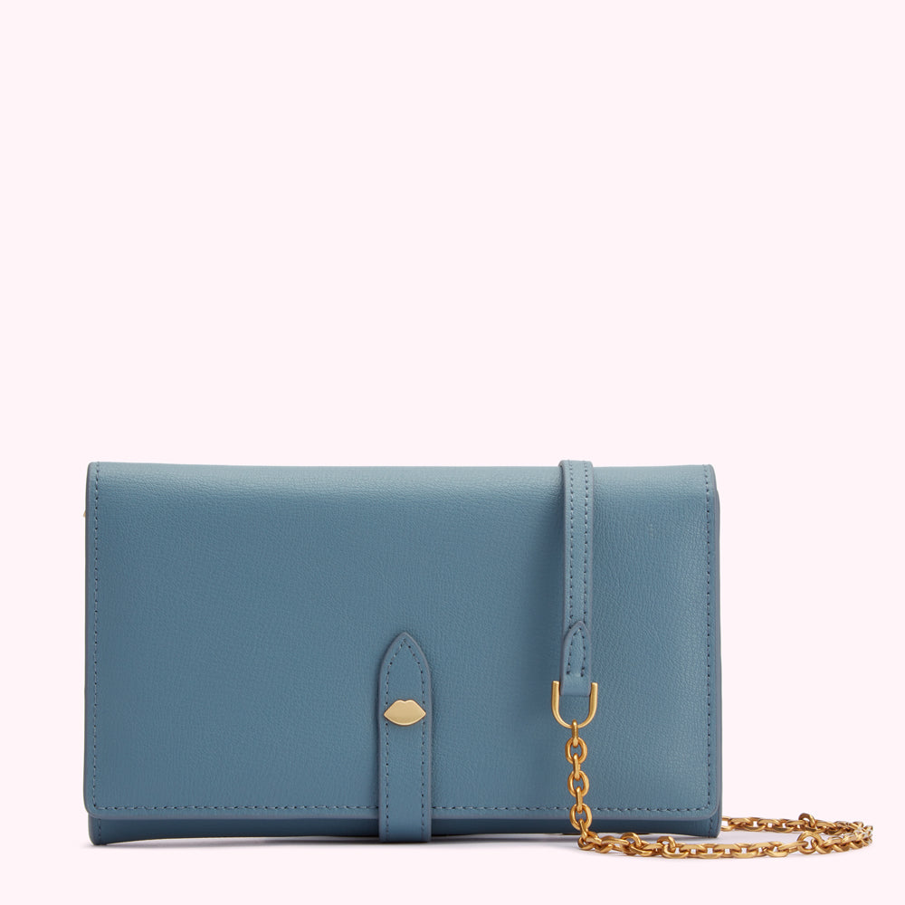 Seal Juniper Chain Wallet | Wallets | Lulu Guinness